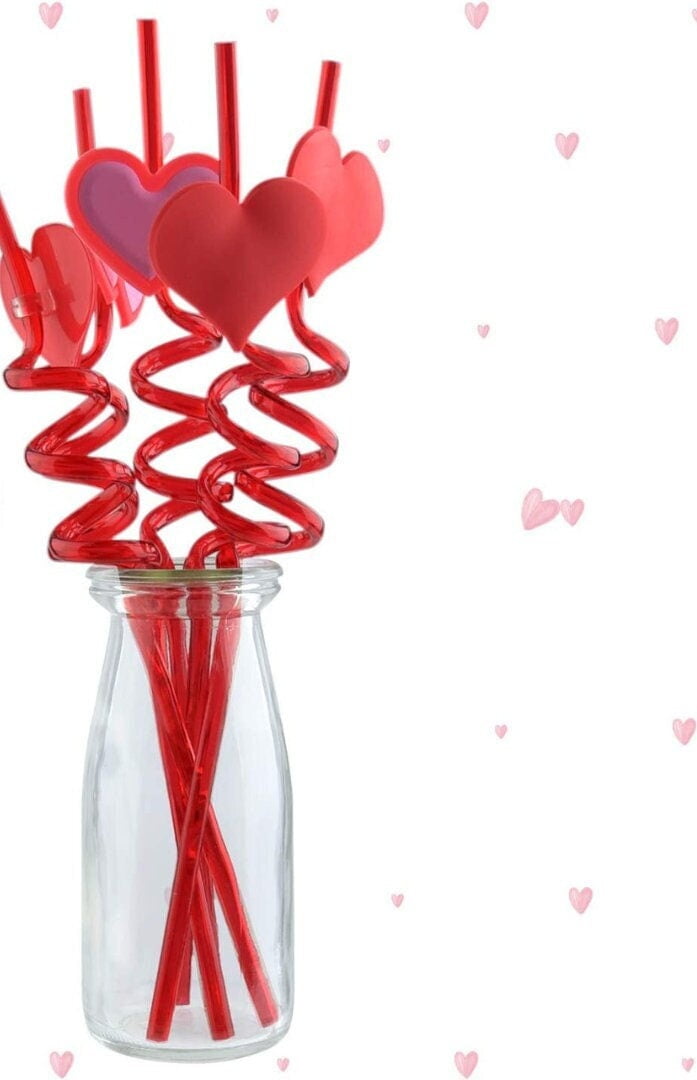 Heart Shaped Reusable Straws - Walmart.com