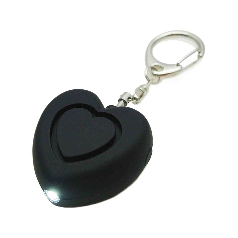 Heart Shaped Safe Sound Personal Alarm Keychain for Women, 125 Db ...