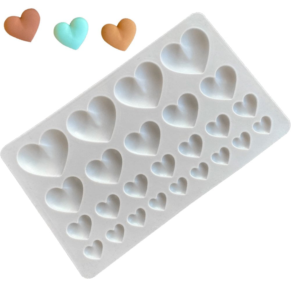Heart Shaped Silicone Baking Bakeware Pan 3D Mousse Cake Moulds for ...