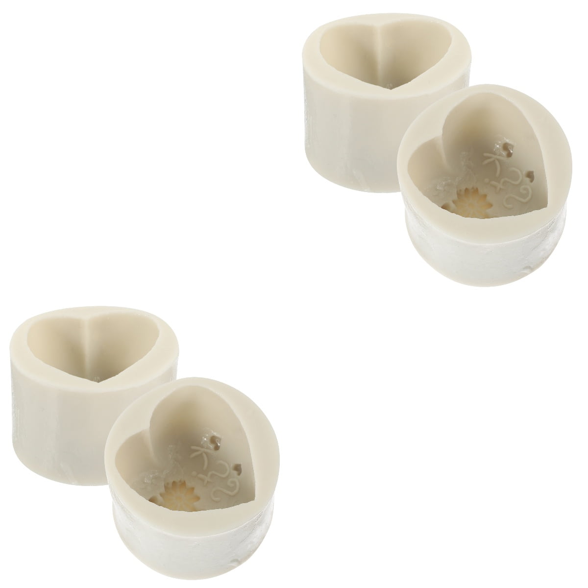 Heart Shaped Silicone Mold Baking Rose Cake Pan Resin Epoxy Crafts ...