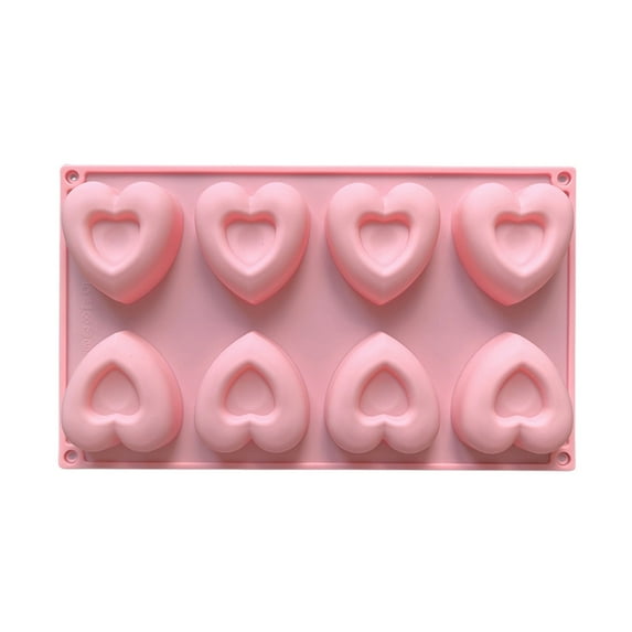 Heart Shaped Silicone Nonstick Heart Chocolate For Valentine's Day ...