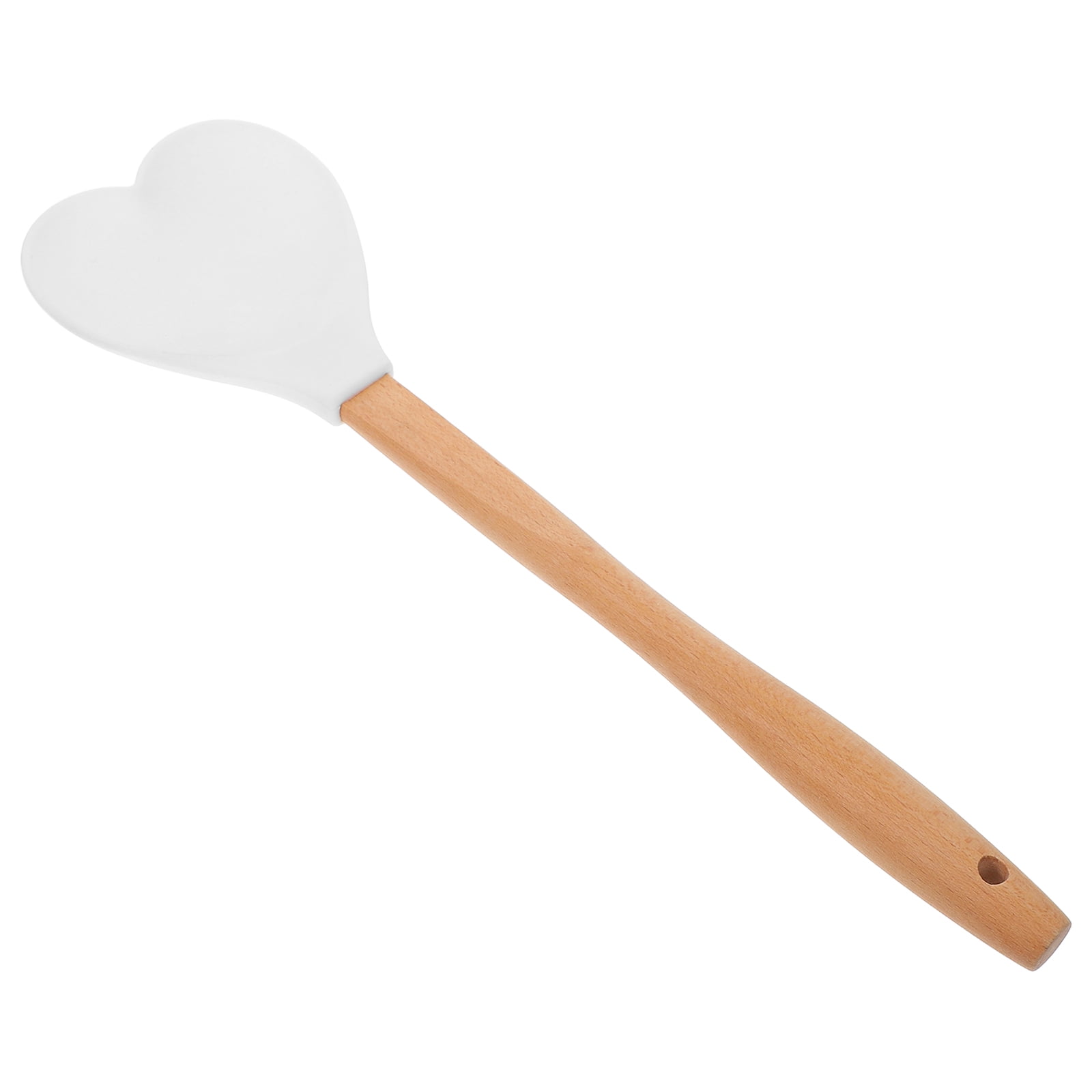 Heart Shaped Silicone Serving Spoon Nonstick Turner Spatula Heat ...