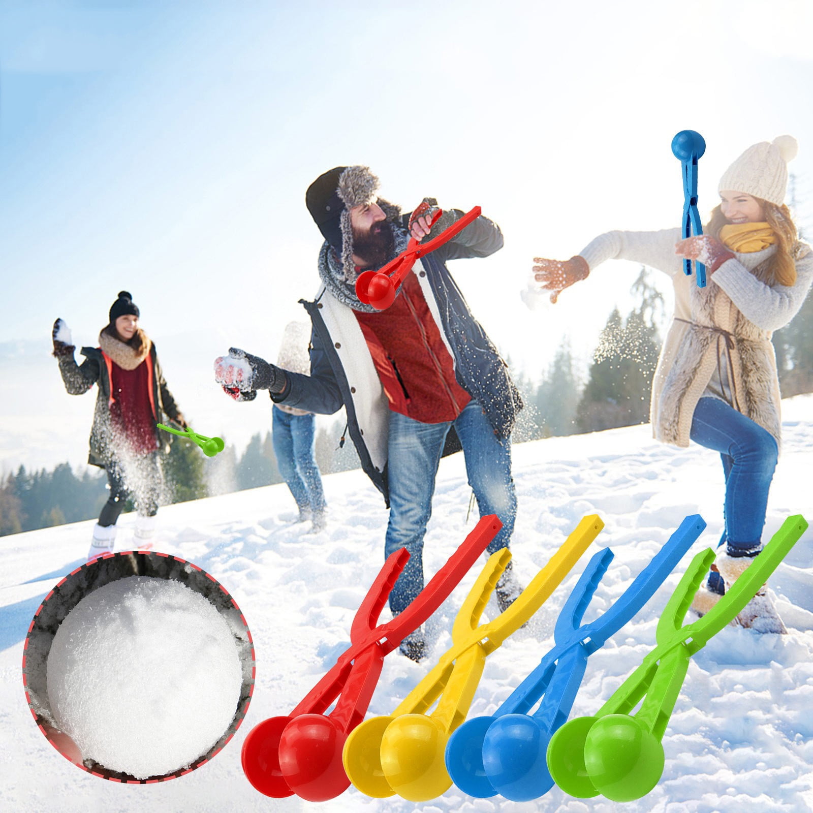 Heart-Shaped Snowball Maker for Kids & Adults - Durable Plastic Sand ...