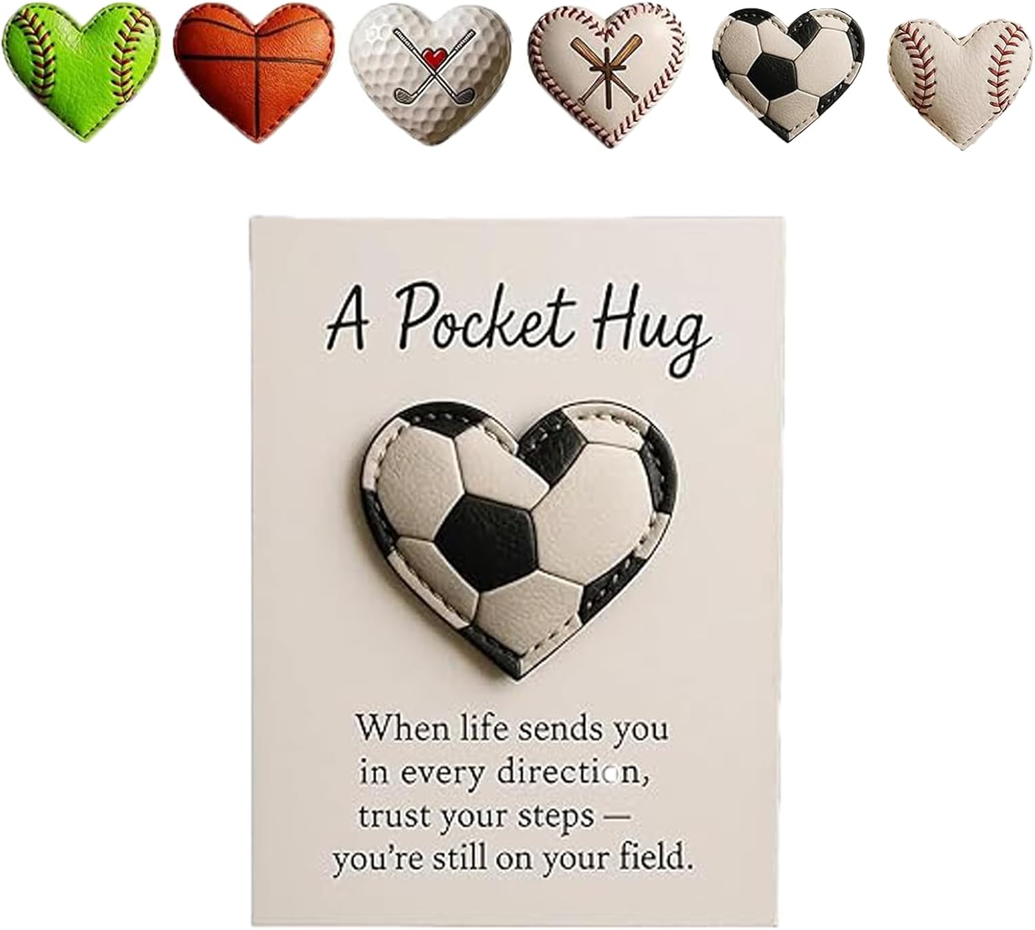 Heart-Shaped Sport-Themed - Baseball Pocket Hug, Softball/Basketball ...