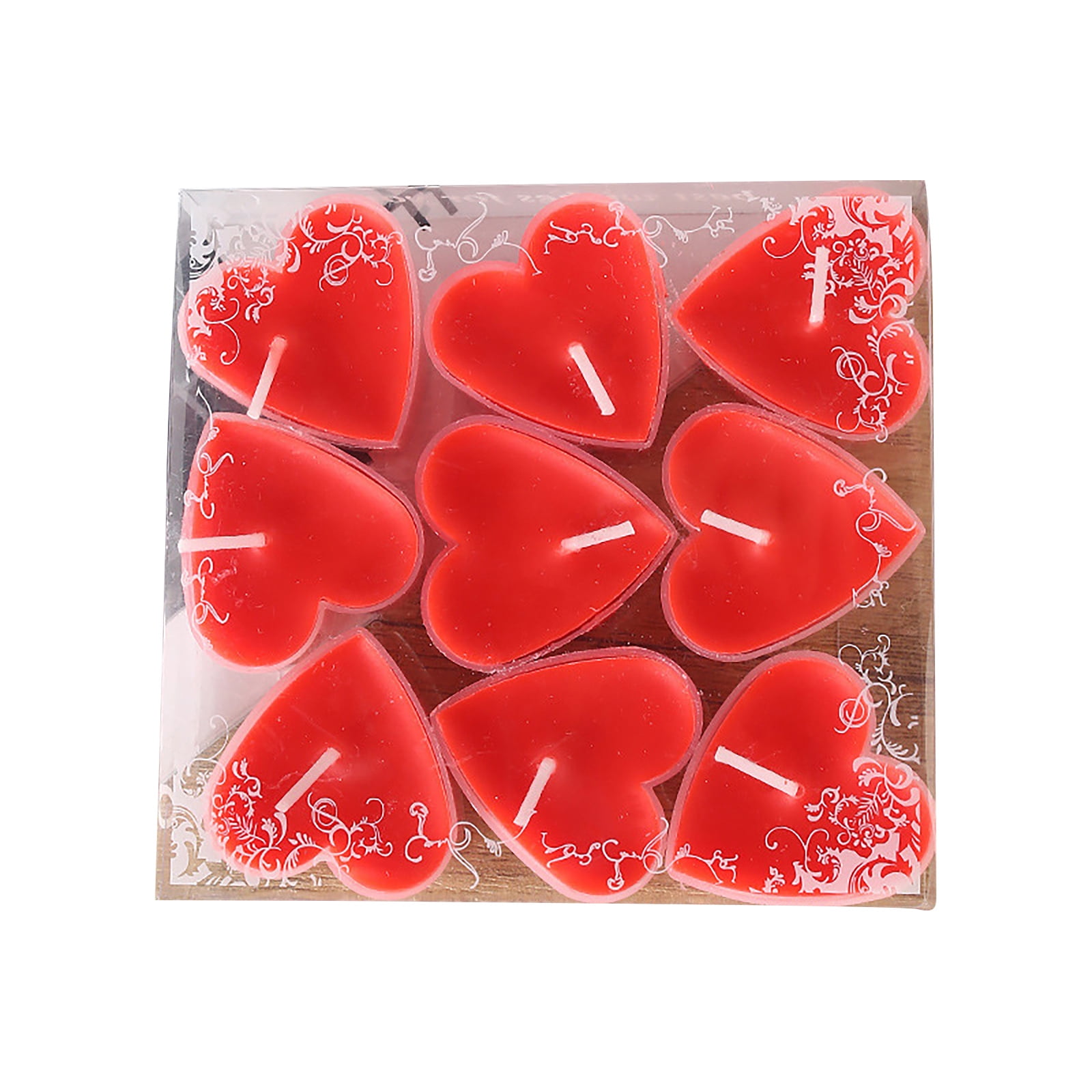 Heart Shaped Tealight Candle Set Scented Wax Decorative Candles for ...