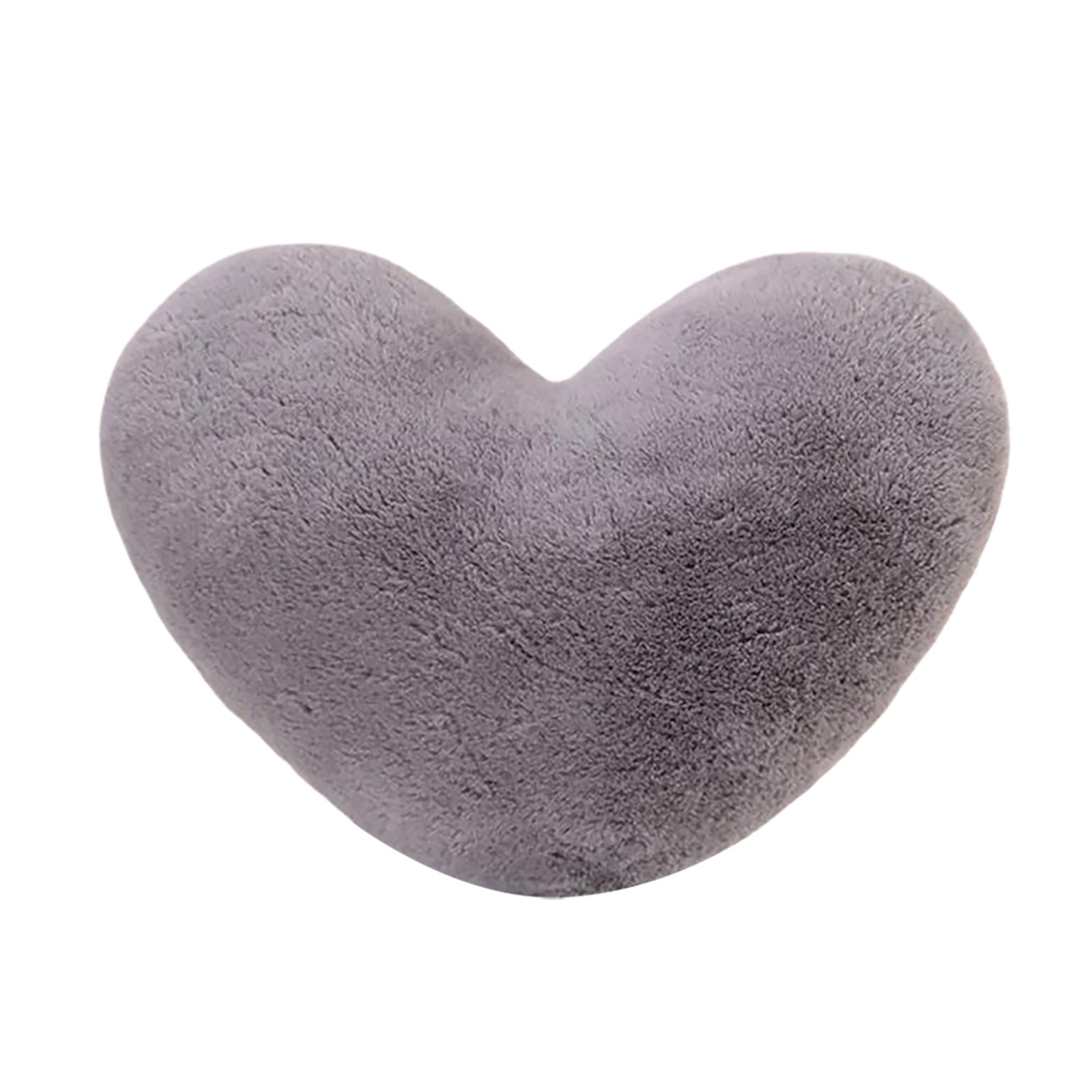 Heart Shaped Throw Pillows - Ultra Soft Fuzzy Fluffy Decorative ...