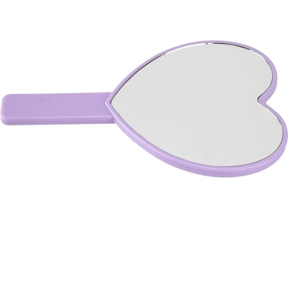 Heart-Shaped Travel Handheld Mirror, Cosmetic Hand Mirror With Handle ...