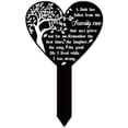Heart Shaped Tree Garden Stake Memorial Remembrance Plaque Stakes for ...