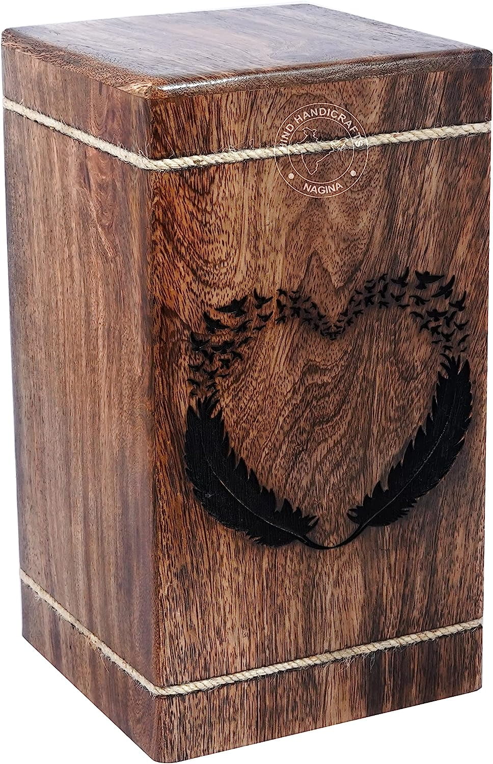Heart Shaped Tree of Life Wooden Urns for Human Ashes Adult Large ...