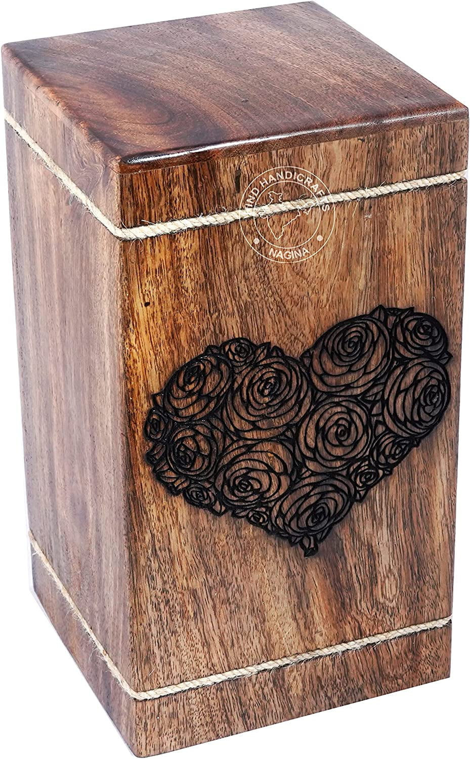 Heart Shaped Tree of Life Wooden Urns for Human Ashes Adult Large ...