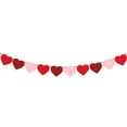 Heart Shaped Valentine's Day Wreath Banner Valentines Day Garland Heart ...