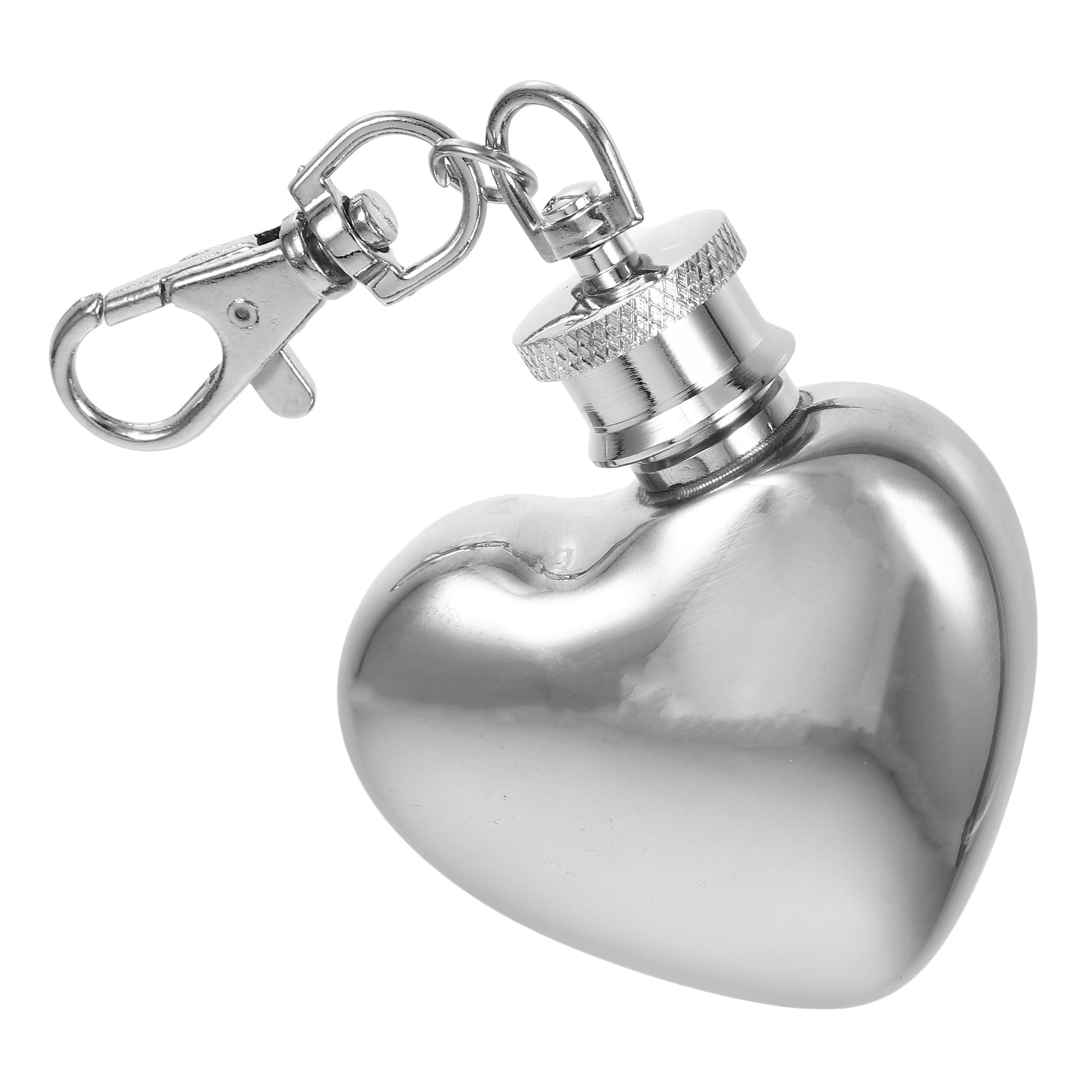 Heart Shaped Wine Bottle Pendant Leak-proof Liquor Flask Wine Container ...