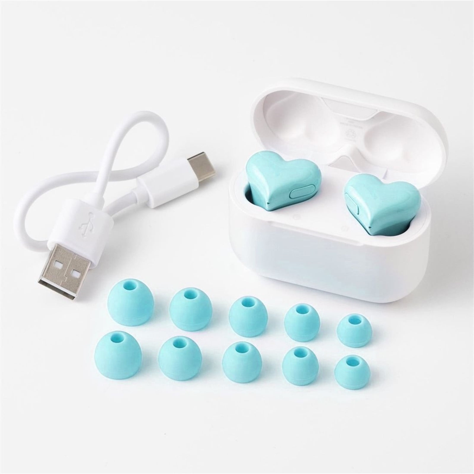 Heart Shaped Wireless Earbuds, Bluetooth 5.3 Headphones Digital ...