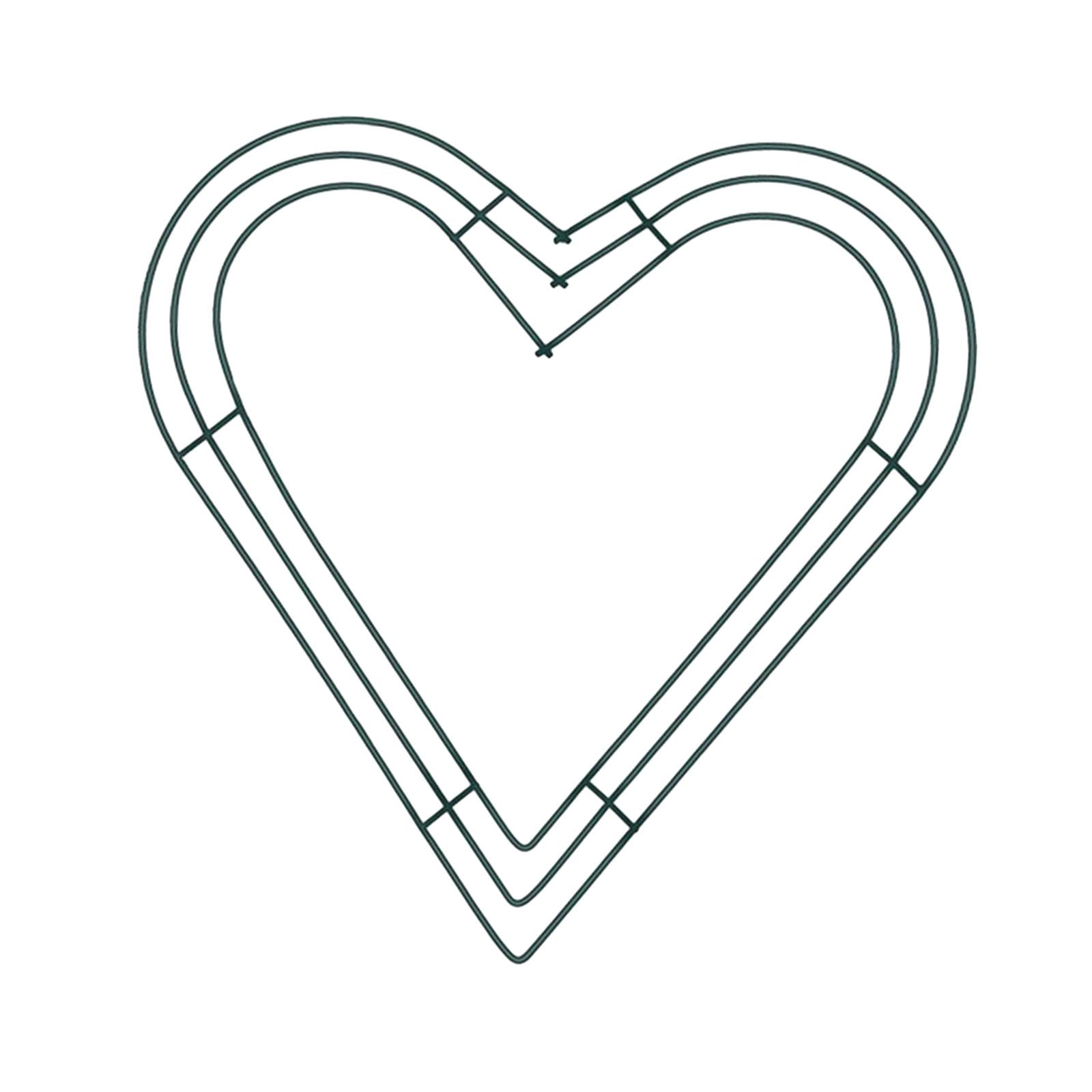 Heart Shaped Wreath Frame Wreath Form DIY Crafts Lightweight Iron ...