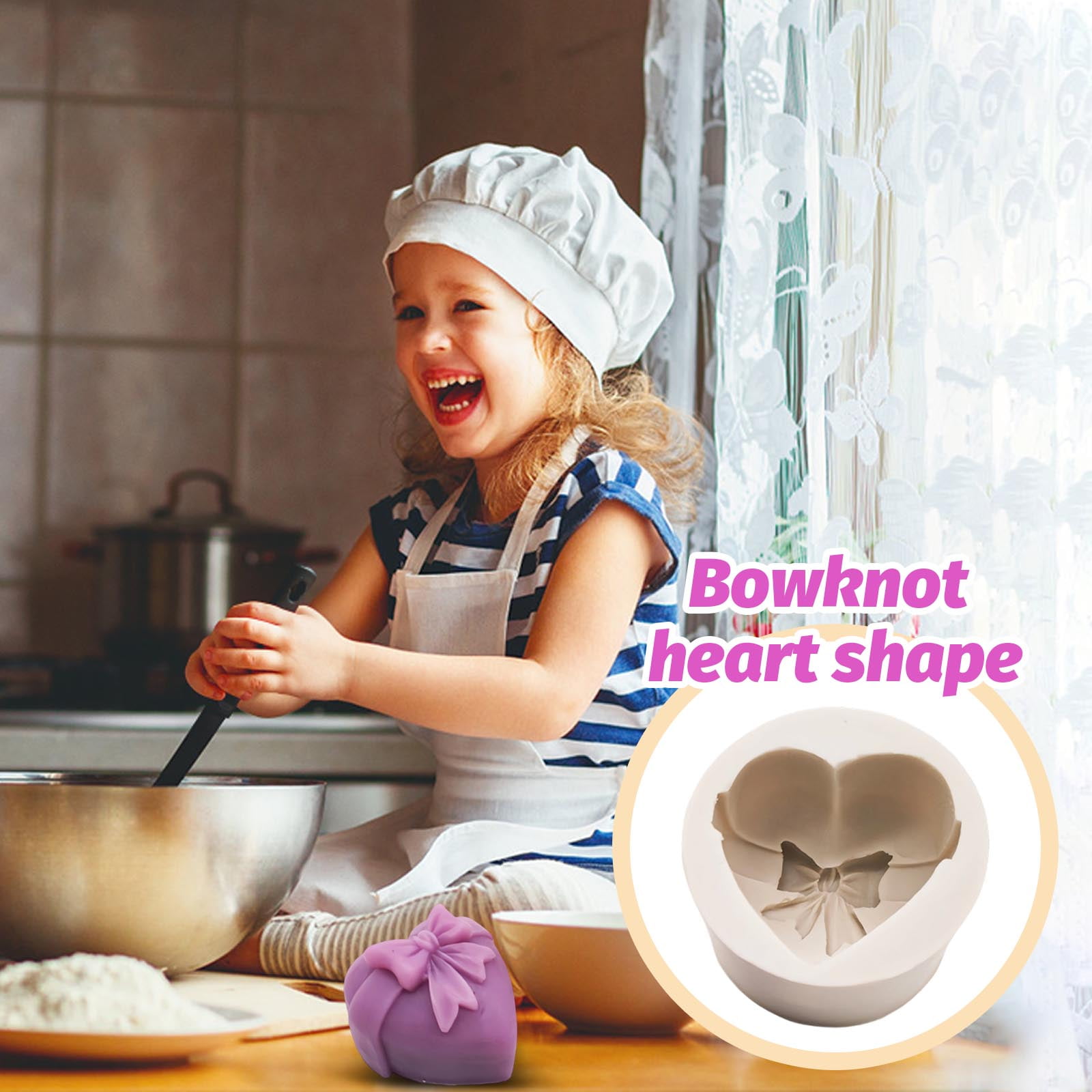 Heart Silicone Mold - Food Grade Silicone Flexible Heat Resistant Non ...