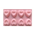 Heart Silicone Molds 8-Cavity Heart Shaped Molds for Chocolate,Candy ...
