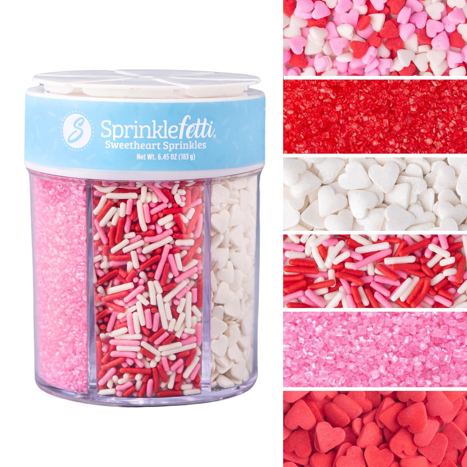 Heart Sprinkles, Valentines Day, Edible Sprinkle Mix, Heart Shapes ...