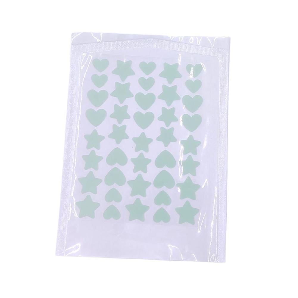 Heart Star Acne Patch, 40pcs, Advanced Hydrogel, Acne Cover, Oil ...