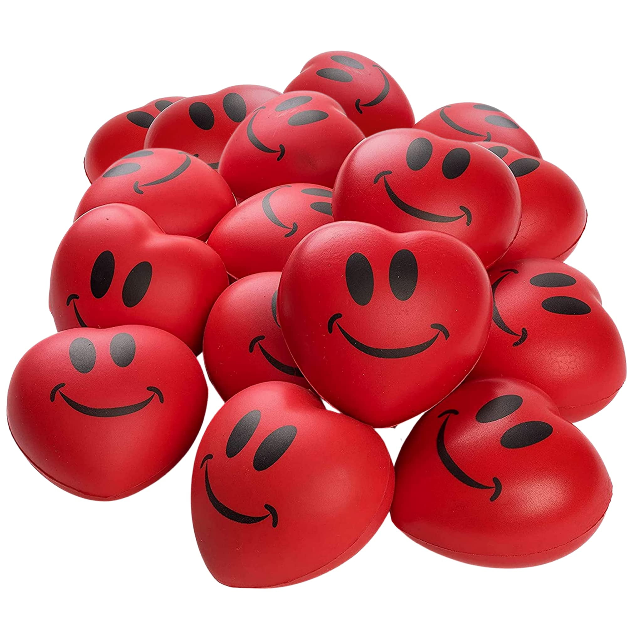 "Neliblu Kids Heart-Shaped Squishy Stress Balls, Valentines Day Red ...