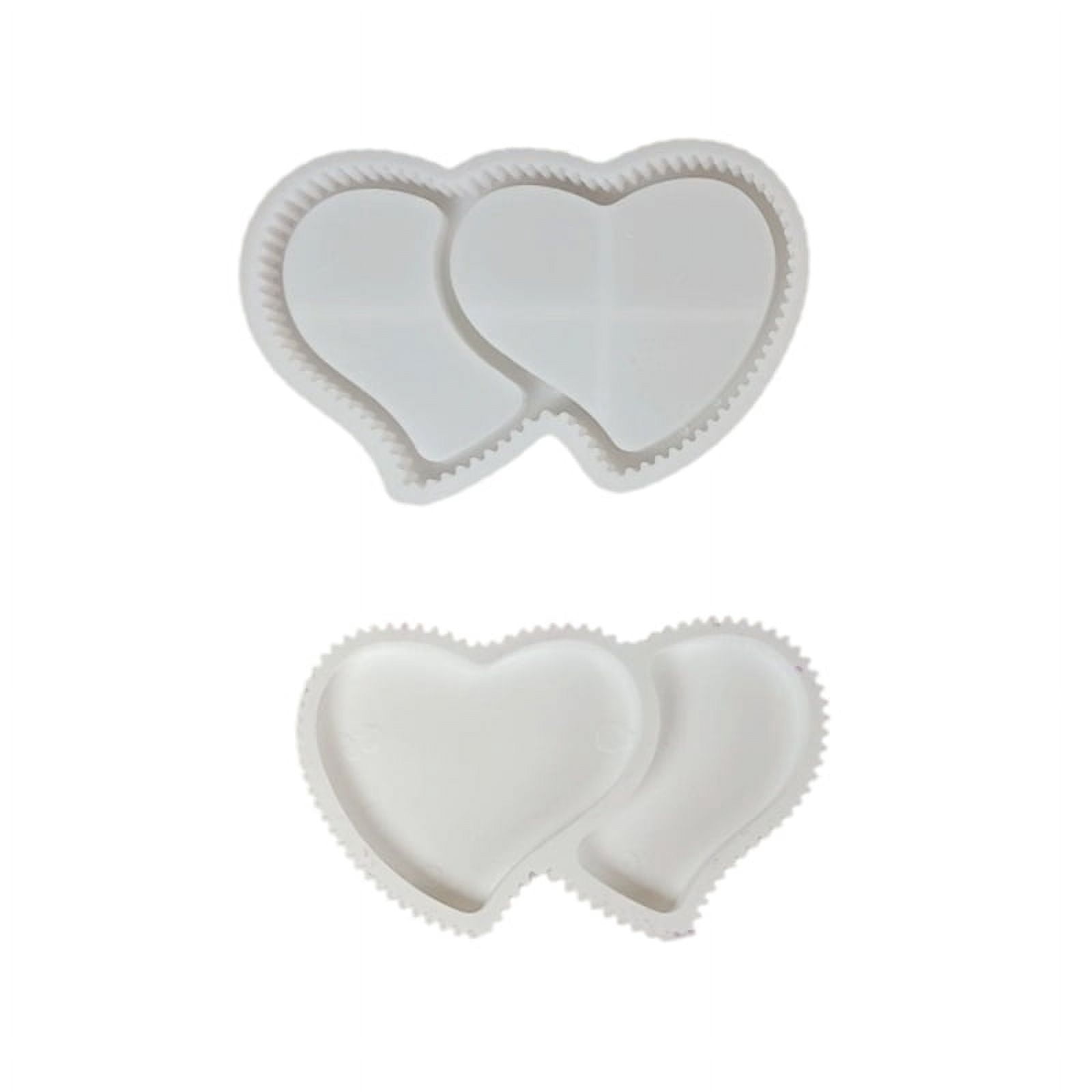 Heart Striped Silicone Mold For Decorative Trays Candle Holders Soap ...