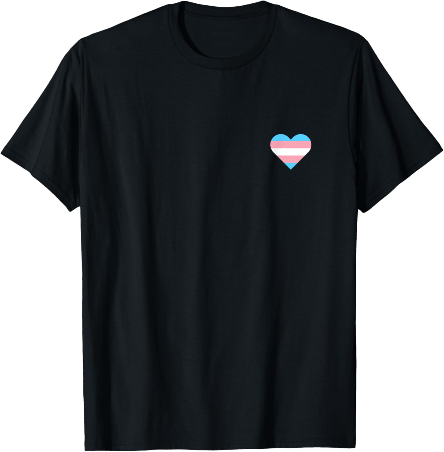 Heart Subtle Trans Pride Flag Transgender Rights LGBTQ Ally T-Shirt ...