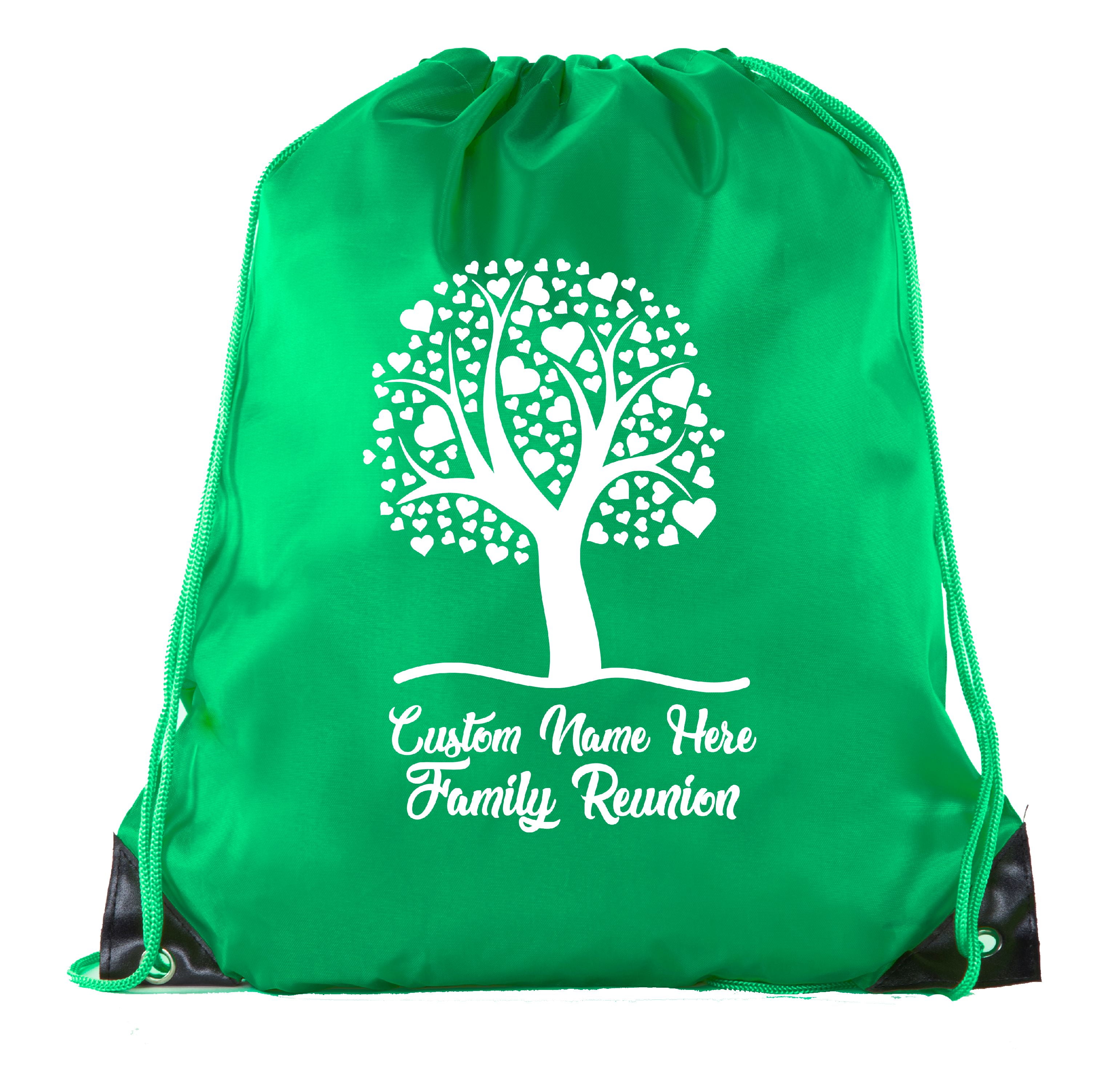 Heart Tree with custom and date- Family Reunion Party Favor Bags ...