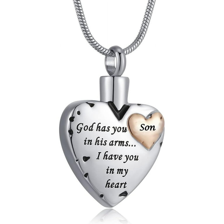 Heart Urn Necklace for Ashes Women Men Cremation Jewelry for Ashes Cremation Necklace Cremation Jewelry for Ashes of Grandpa Grandma Dad Mom Uncle