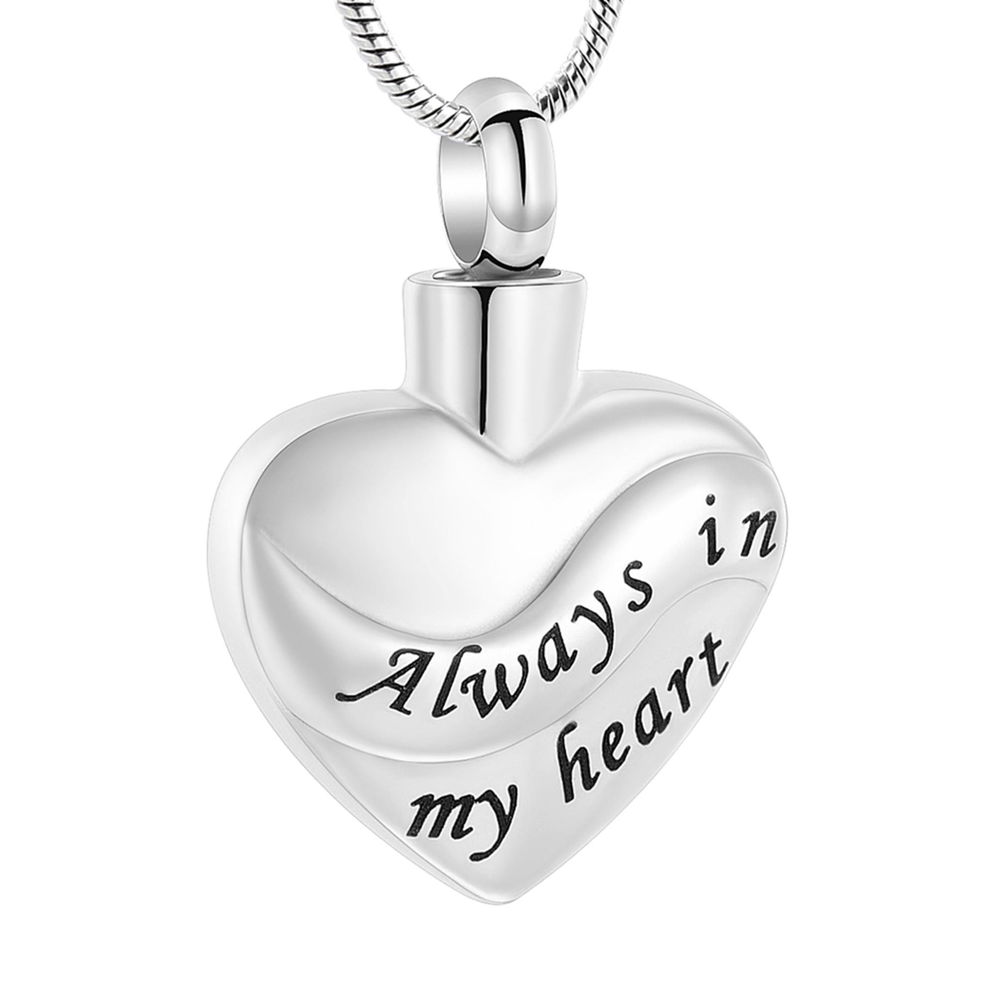 Heart Urn Necklace for Ashes for Women Cremation Jewelry"Always in My ...