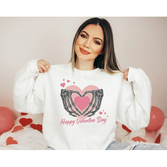 Heart Valentine Sweatshirt Dark Love - Walmart.com