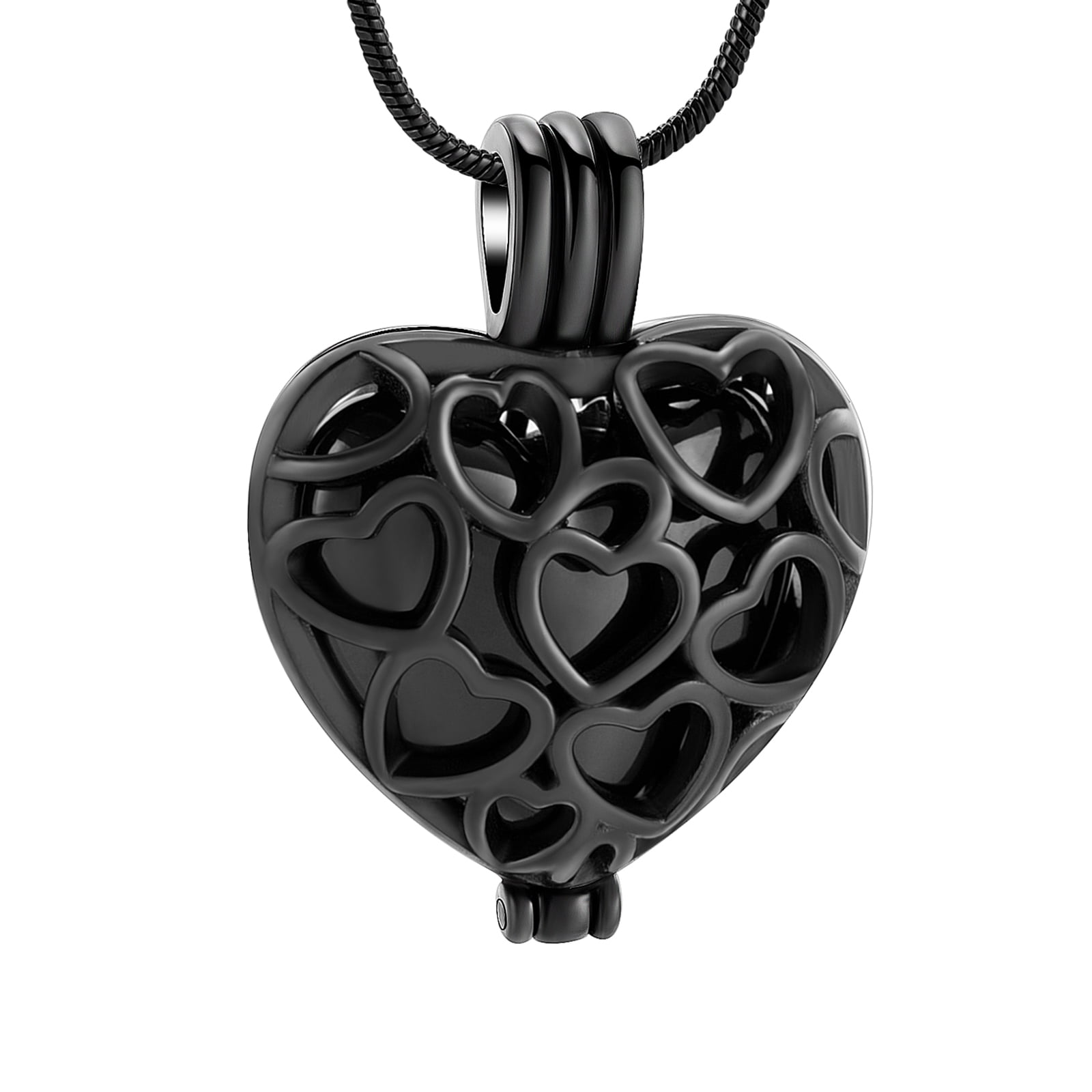 Heart Vial Locket Memorial Cremation Jewelry for Ashes Holder Urn ...
