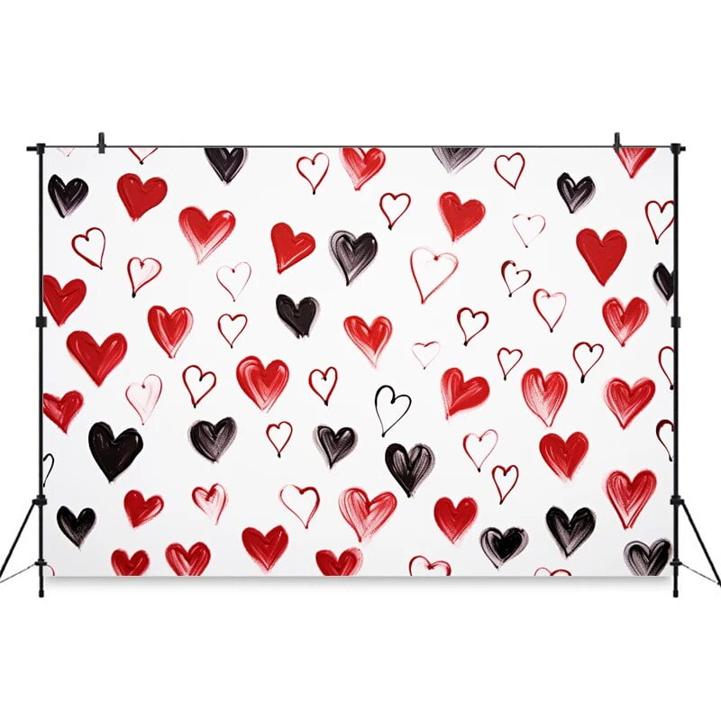 Heart Wall Love Photography Backdrop Valentine's Day Baby Shower Girls ...
