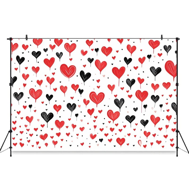 Heart Wall Love Photography Backdrop Valentine's Day Baby Shower Girls ...