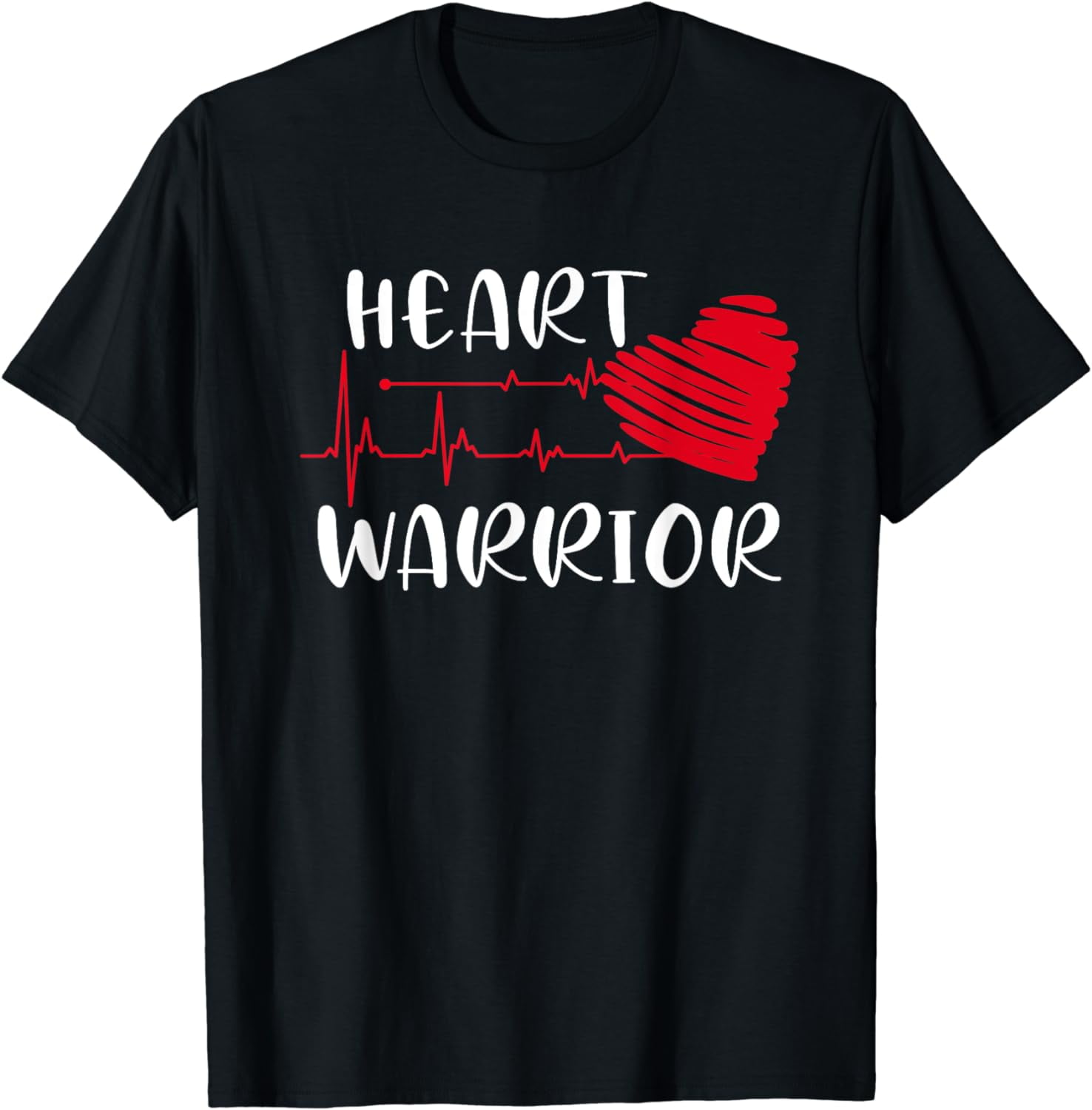 Heart Warrior CHD Awareness Present Congenital Heart Disease T-Shirt ...