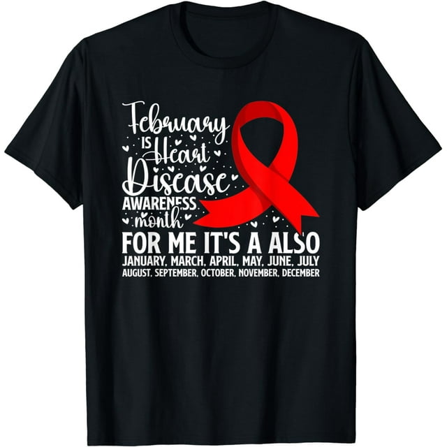 Heart Warrior February Is Heart Disease Awareness Month T Shirt