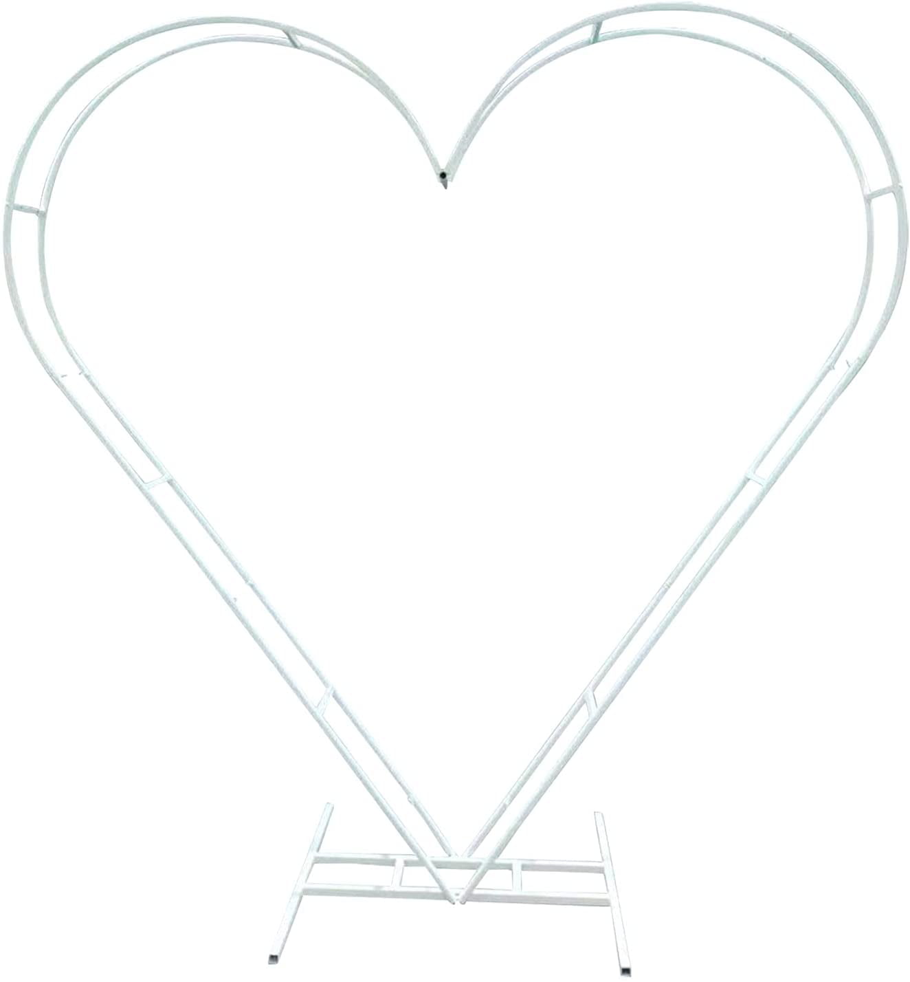Heart Wedding Arches for Ceremony, Wedding Heart Arch Stand, White ...