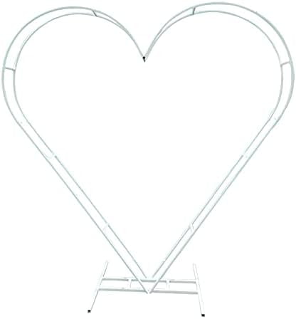 Heart Wedding Arches for Ceremony, Wedding Heart Arch Stand, White ...