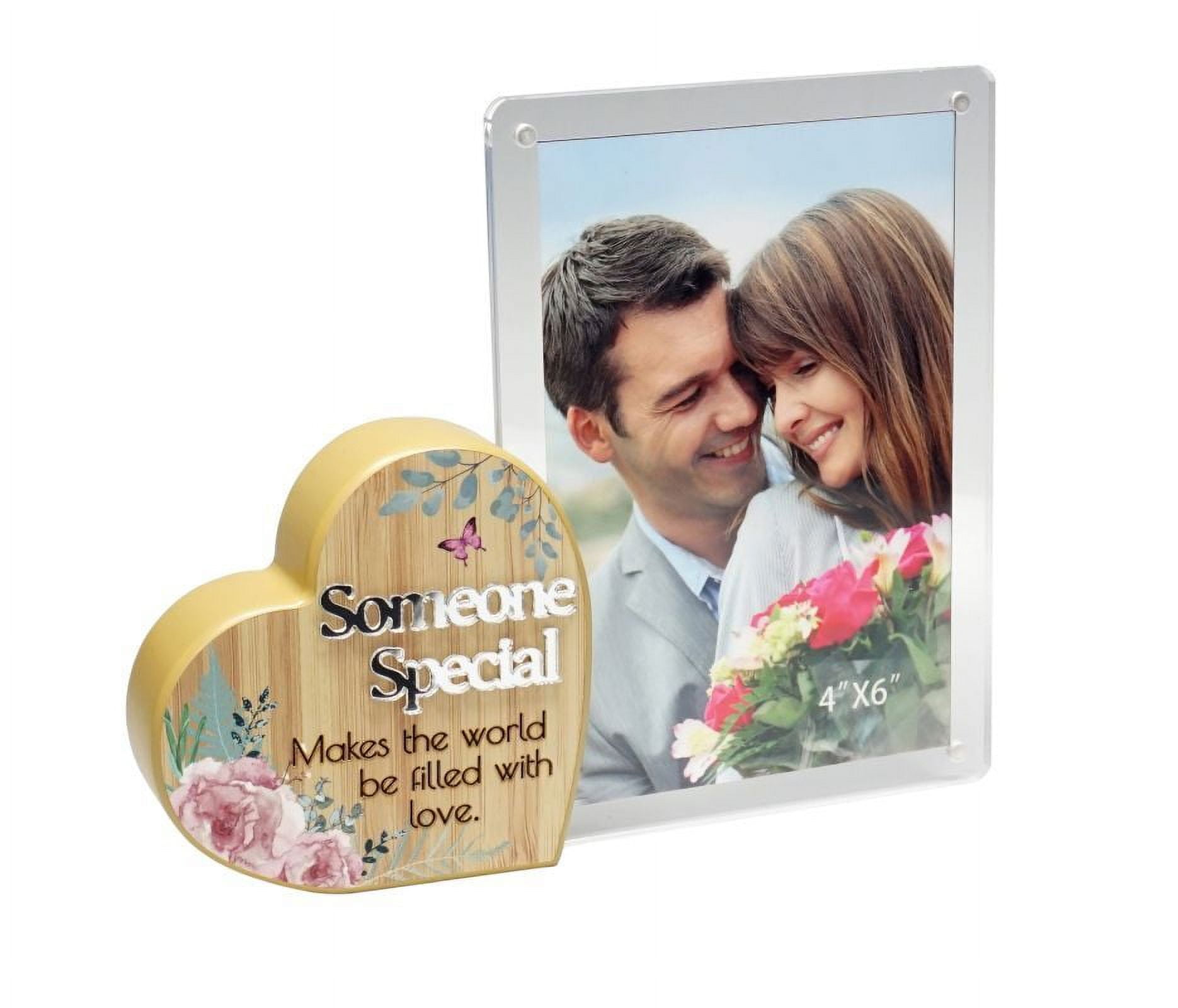 Heart With Text And Clear Photo Frame- Someone Special Photo Frame ...