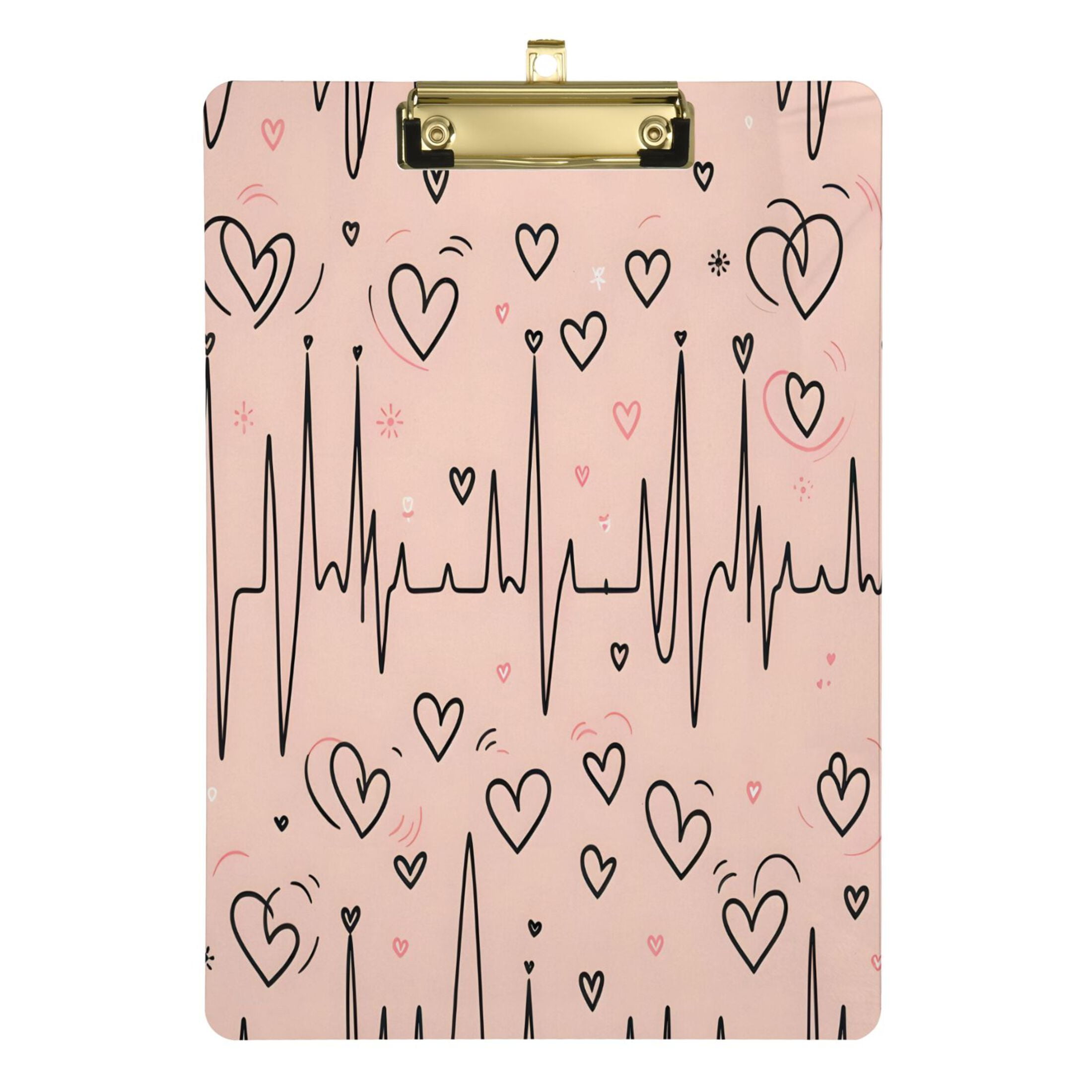 Heart and Line Acrylic Clipboards A4 Standard Letter Size Clipboard 12. ...
