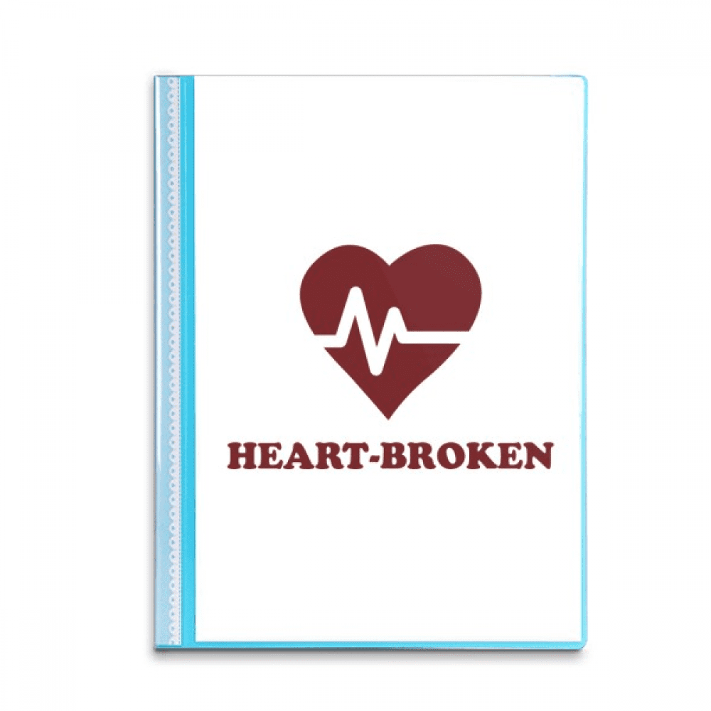 Heart-broken Injury Fluctuation Book Sheet Protectors Portfolio Binder ...