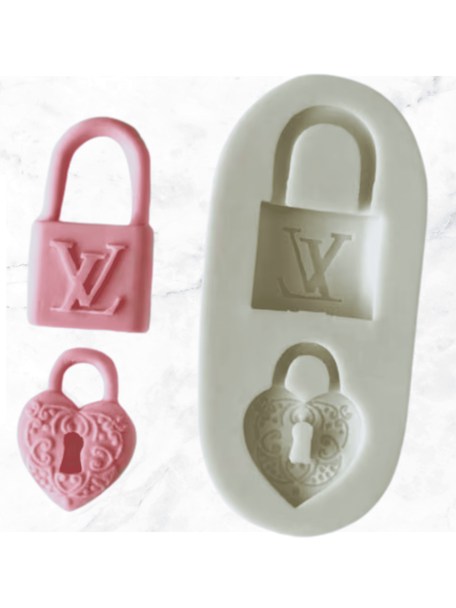 Heart n Lock Silicone Mold - Walmart.com