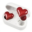 Heart-Shaped Wireless Bluetooth Earbuds, Noise Reduction, Compatible ...