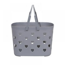 Valentine's Heart Shaped and Slotted Baskets with Handles, 6.875x8.25x5 ...