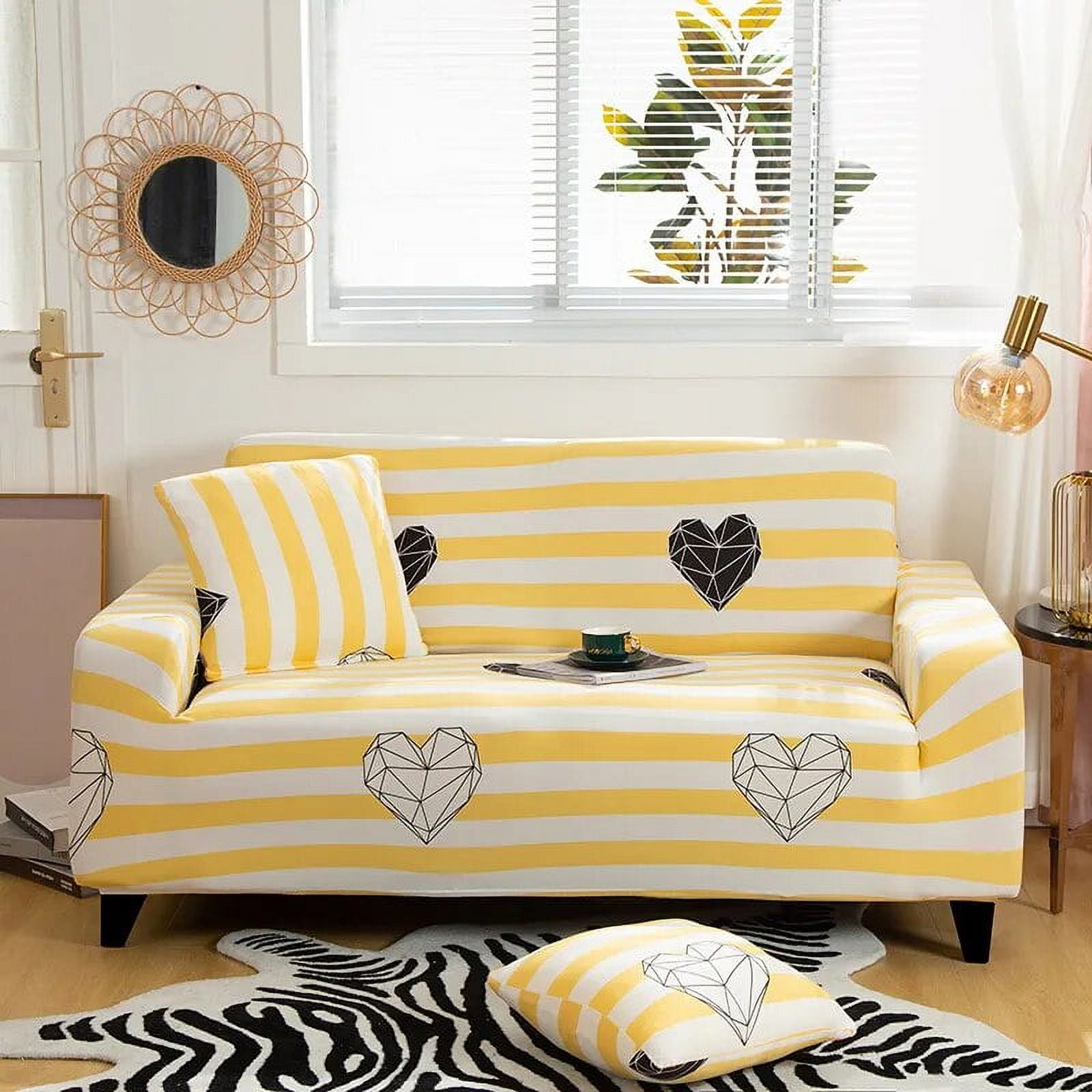 Heart-shaped Sofa Cover with Good Elasticity L-shaped Chaise Longue ...