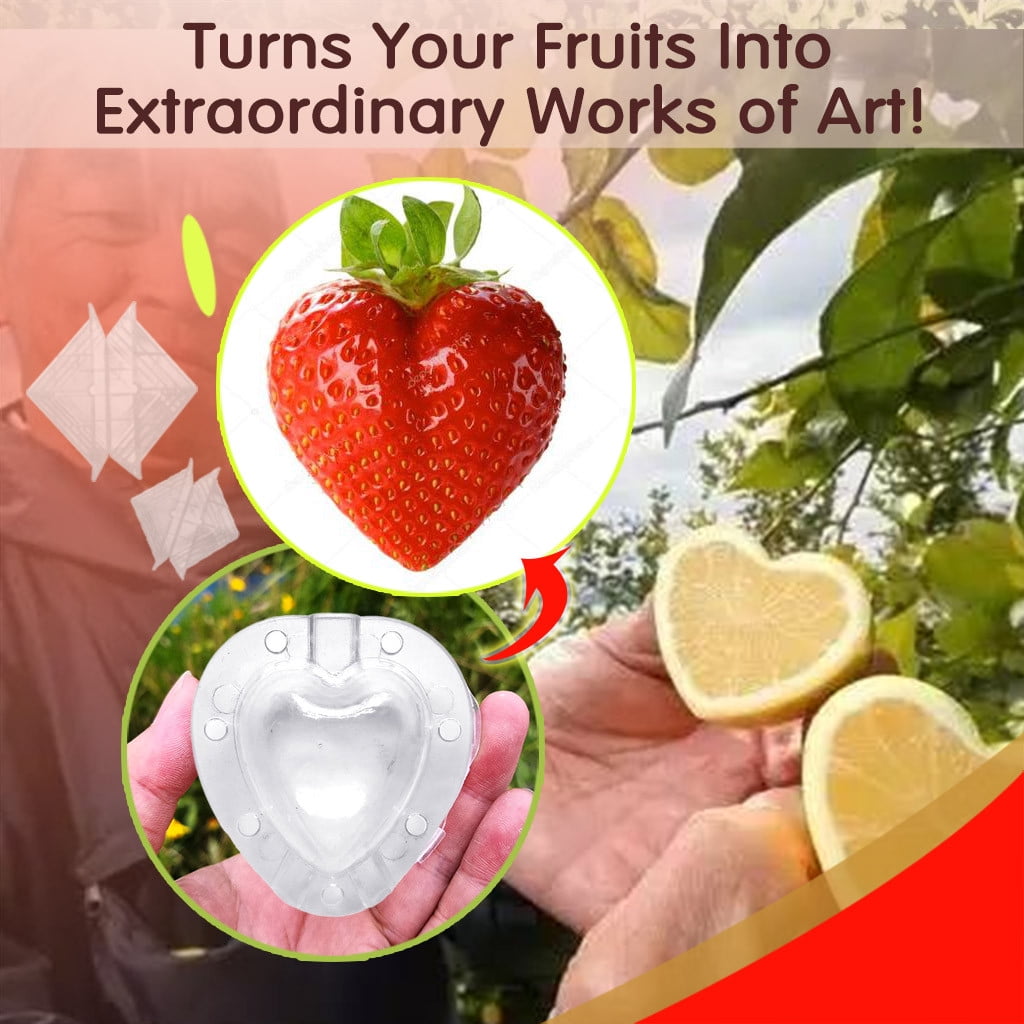 Heart-shaped Strawberry Fruit Shaping Growth Molds - Walmart.com