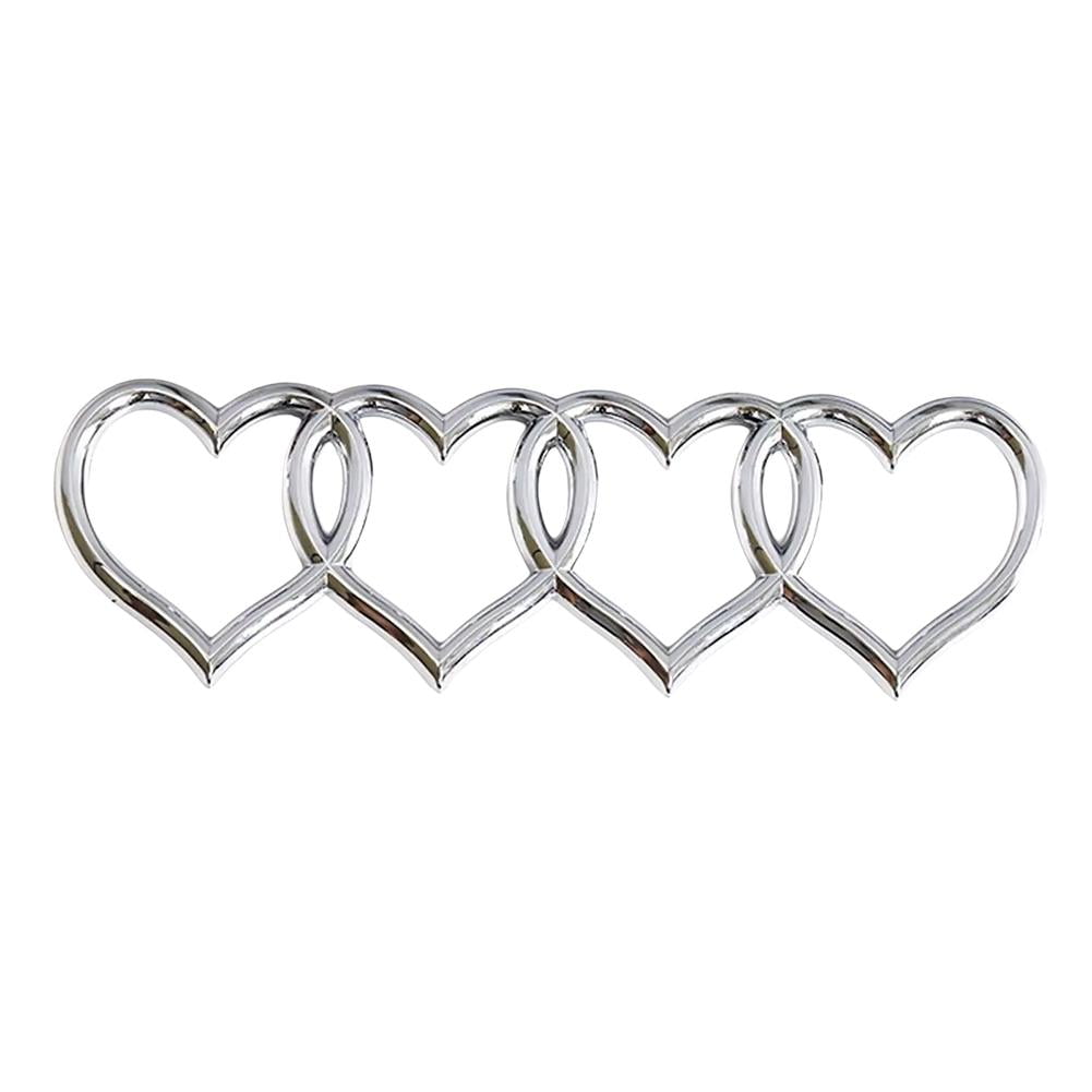 Heart-shaped Trunk Tail Label Badge for A.UDI Car Logo Decorationa3d8 ...