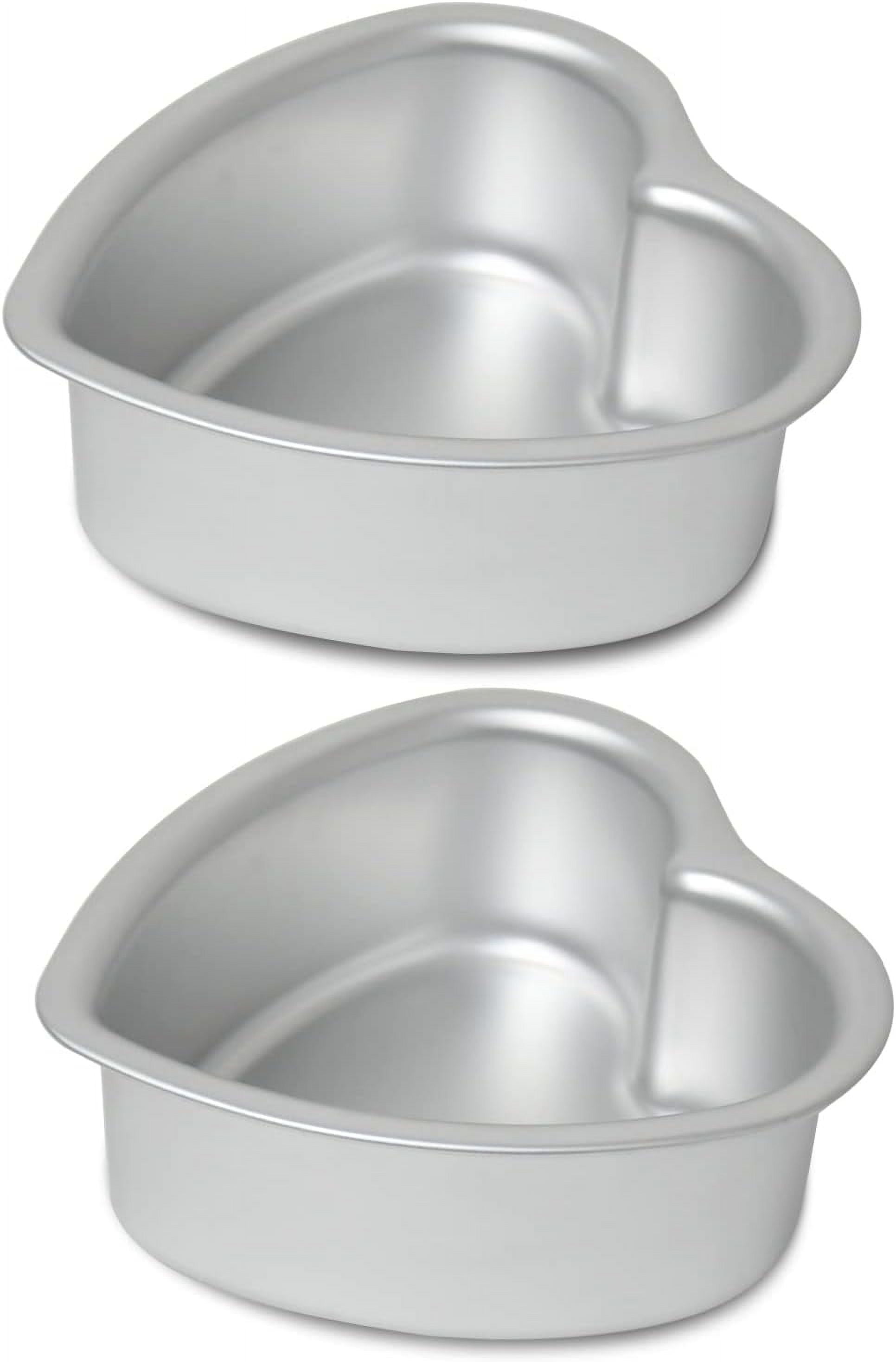 Heart-shaped cake pan, heart-shaped cake tin, aluminum, 6-inch heart ...