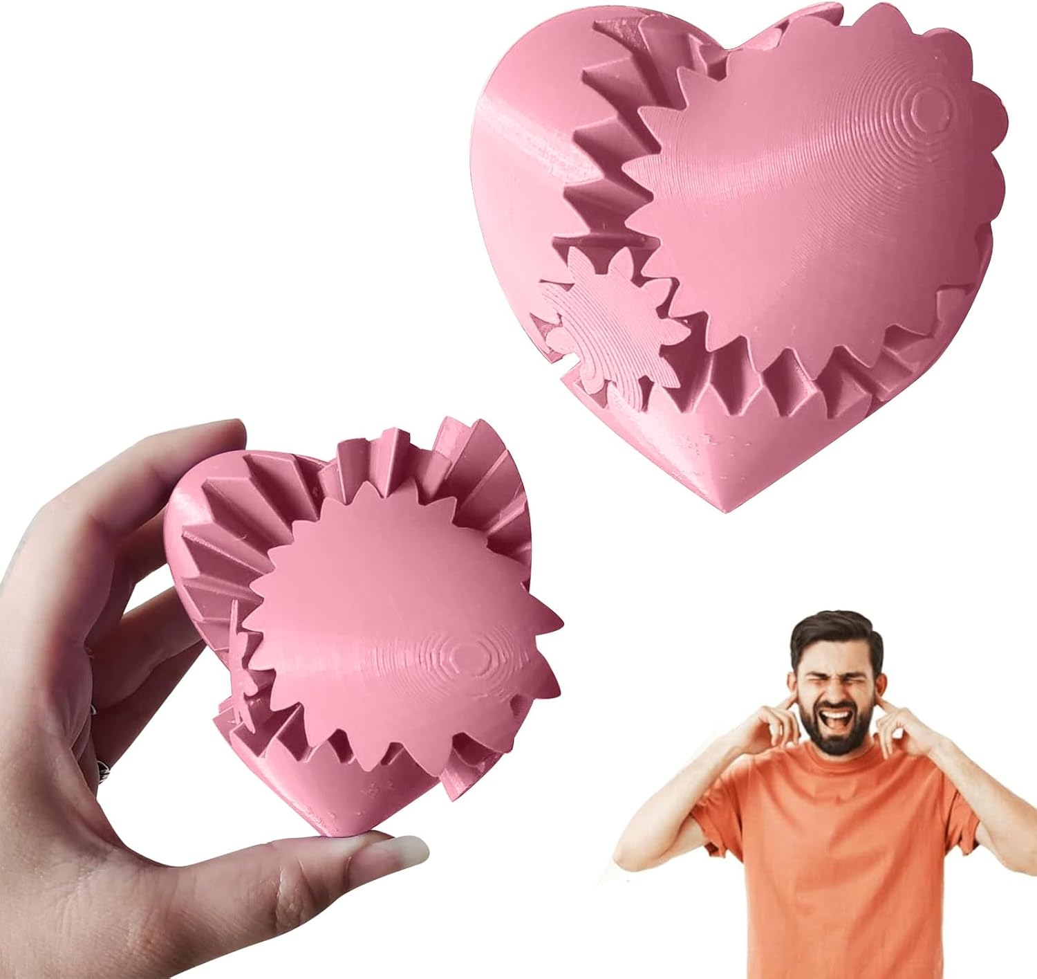 My Heart will go on - Heart Gear 3D Printed Toys, Gear Spin Ball or ...