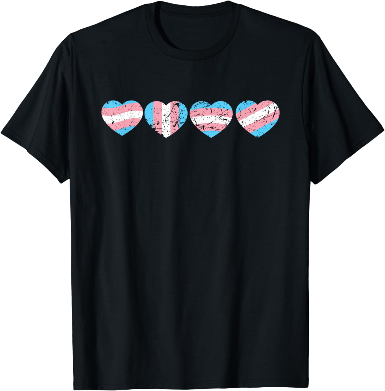 Heart with Transgender Flag Trans Pride Month Transsexual Cotton T ...