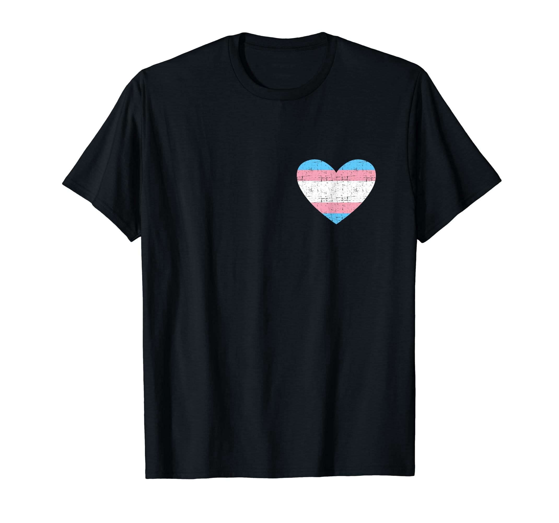 Heart with transgender flag for trans pride month T-Shirt - Walmart.com