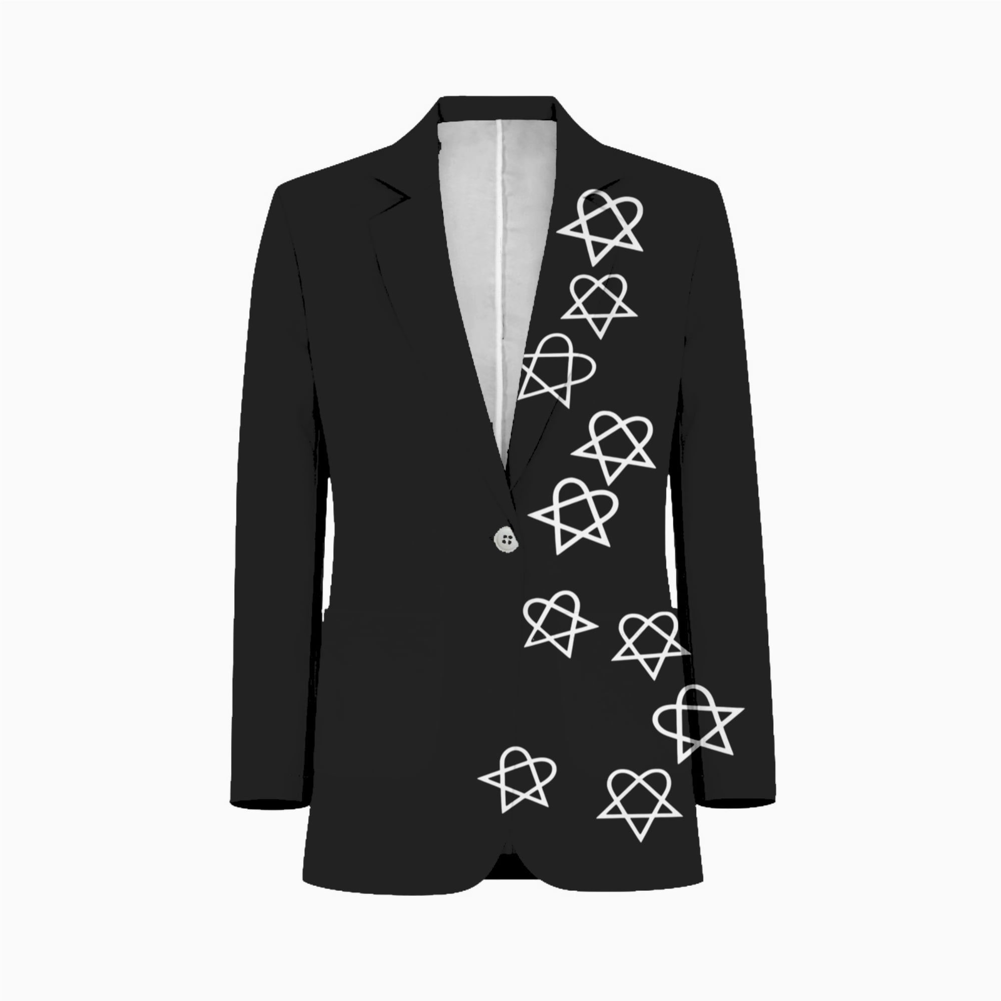Heartagram Shower Mens Suits Shawl Collar Slim Fit Suit Mens Groom ...